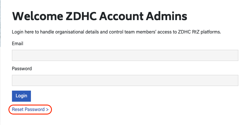 How do I reset my password on the Profile Platform? – Stichting ZDHC ... How do I reset my password on the Profile Platform? – Stichting ZDHC ...