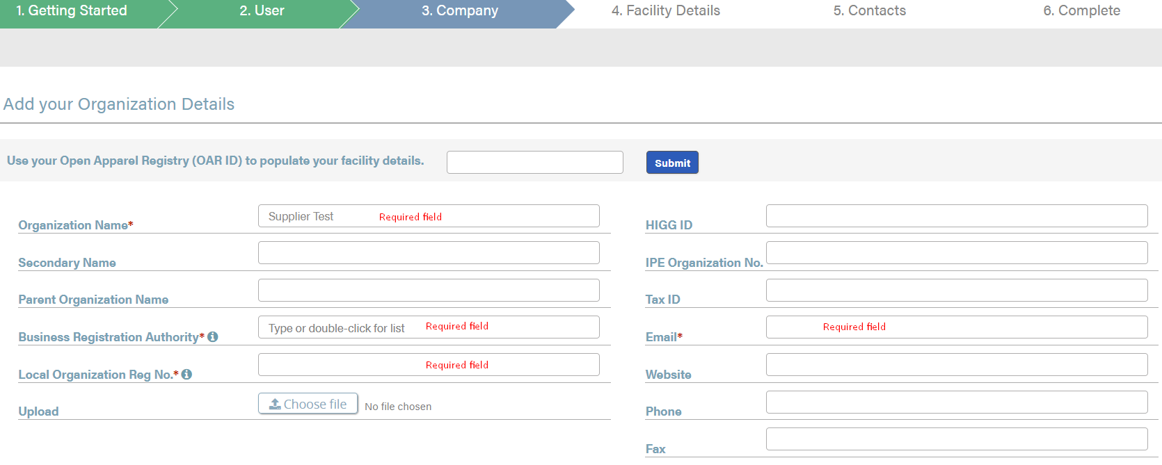 Supplier registration process – Stichting ZDHC Foundation Help Centre